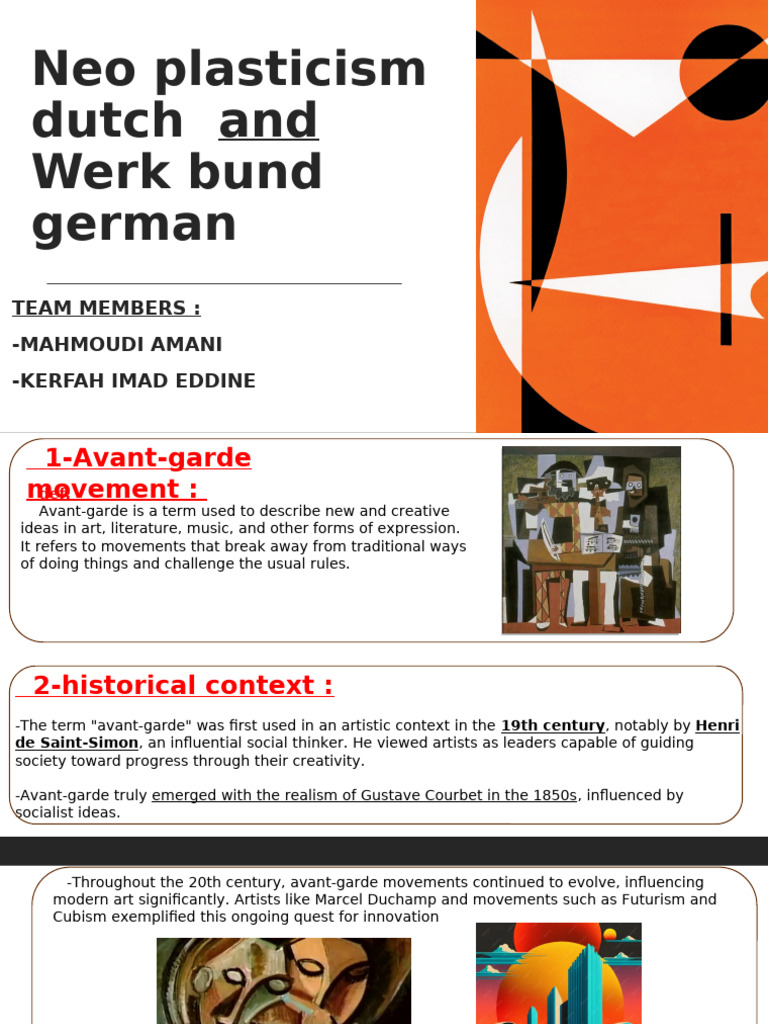 Neo Plasticism Dutch and Werk Bund German | PDF | Style | Modern Art