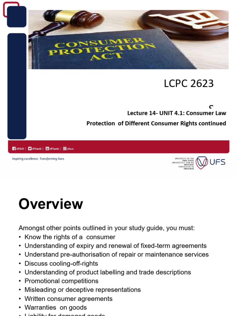 LCPC 2623 Unit 4 - 23-09-2025 | PDF | Marketing | Legal Liability