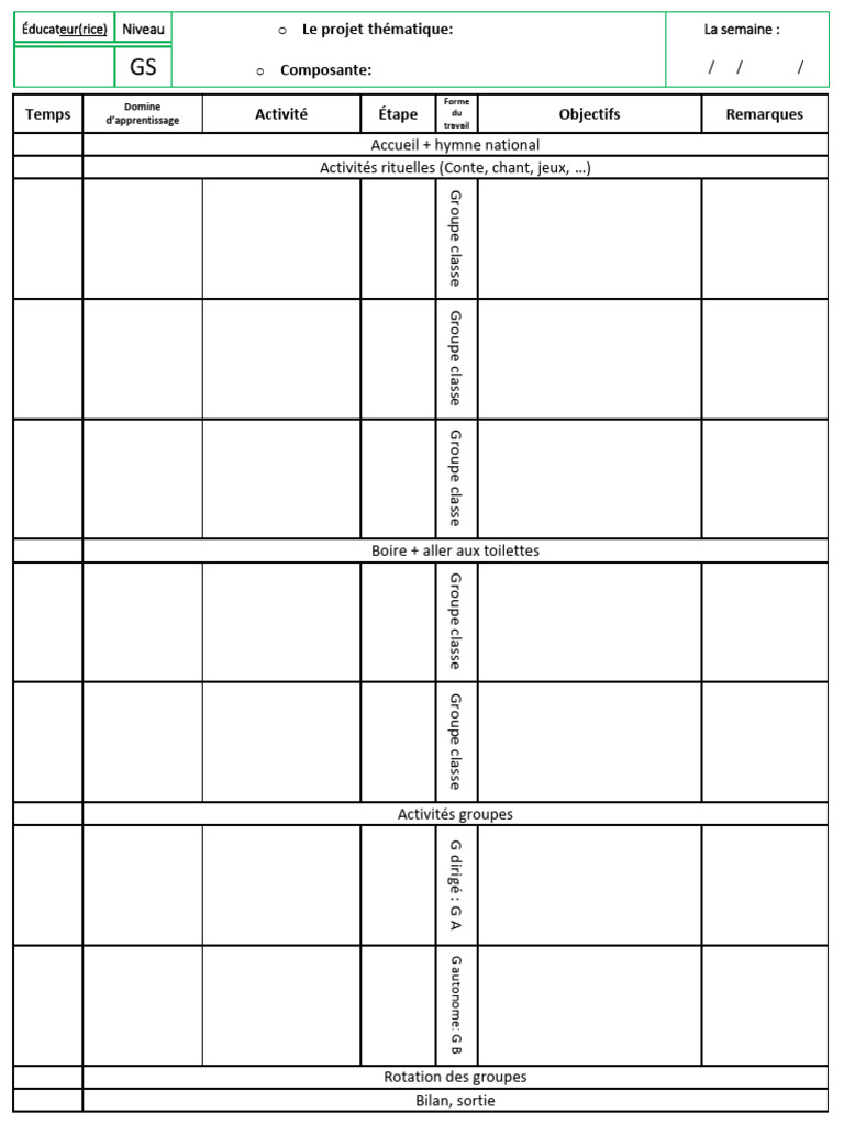 Cahier de Journal. Vide. À Remplir | PDF