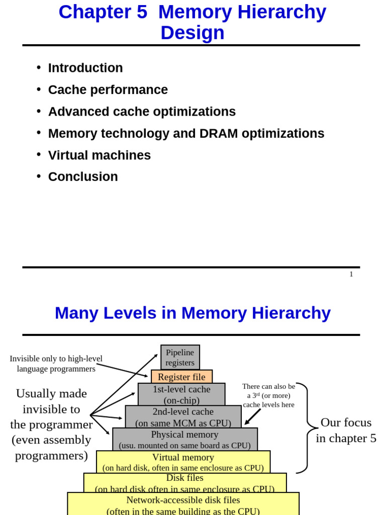 Lectute 6 Memory Hierarchy Design | PDF | Cpu Cache | Central ...
