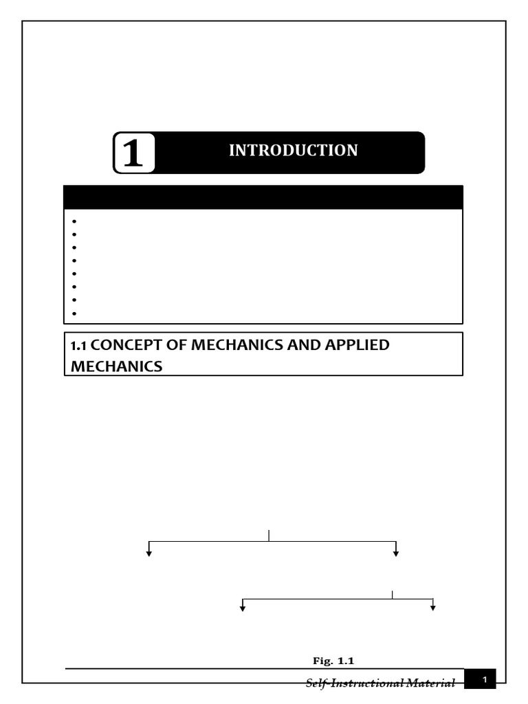Applied Mechanics Note 1 | PDF | Force | Mechanics