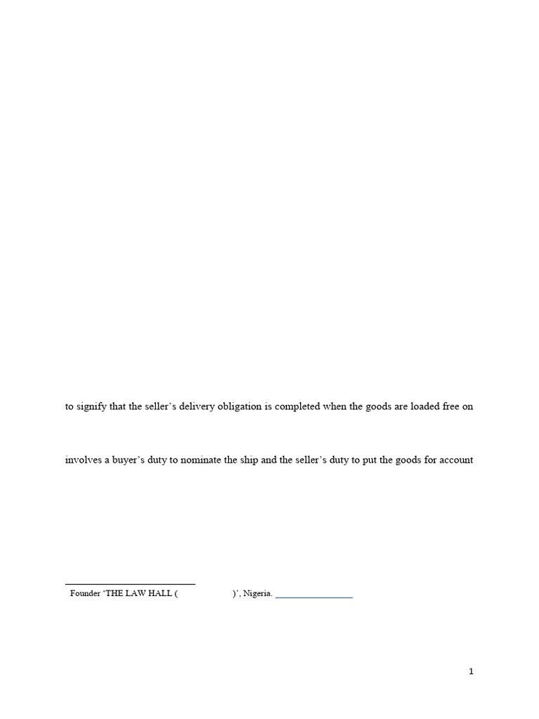 Understanding CIF and FOB and Transfer of Risks | PDF | Freight ...