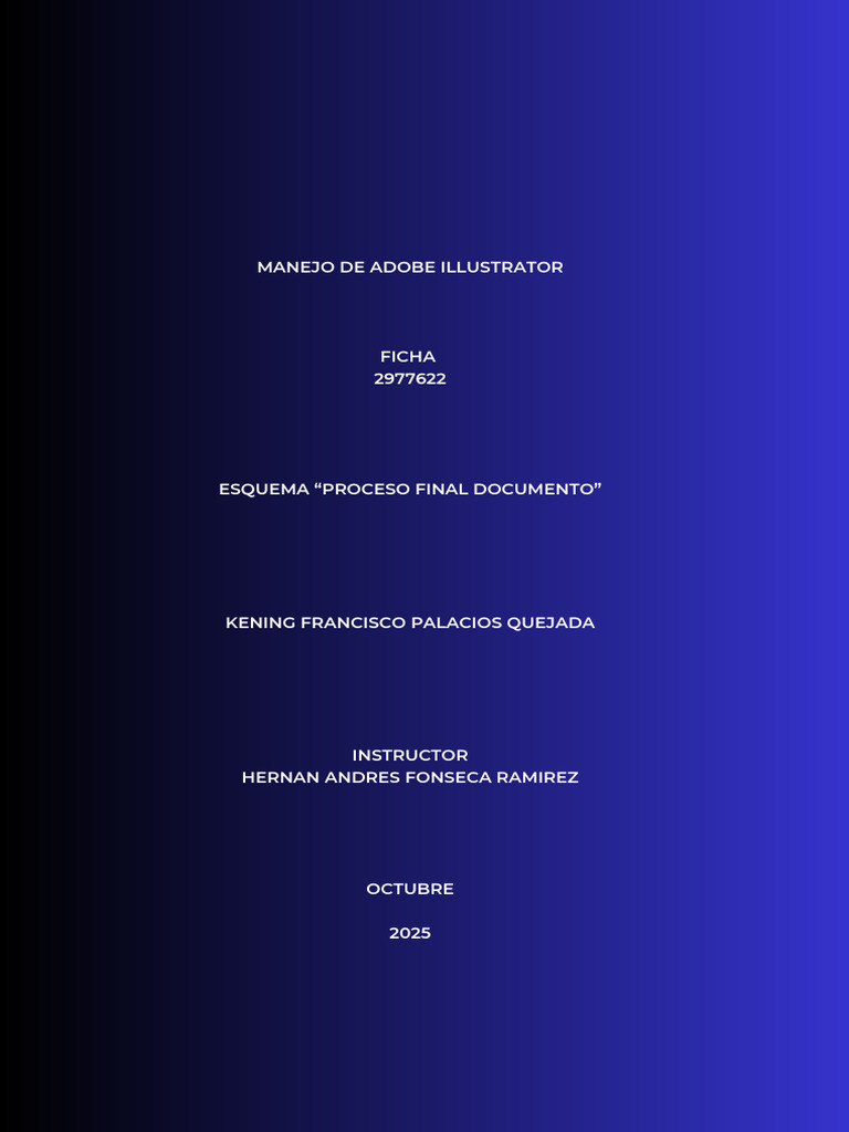 Esquema Proceso Final de Ilustrator | PDF