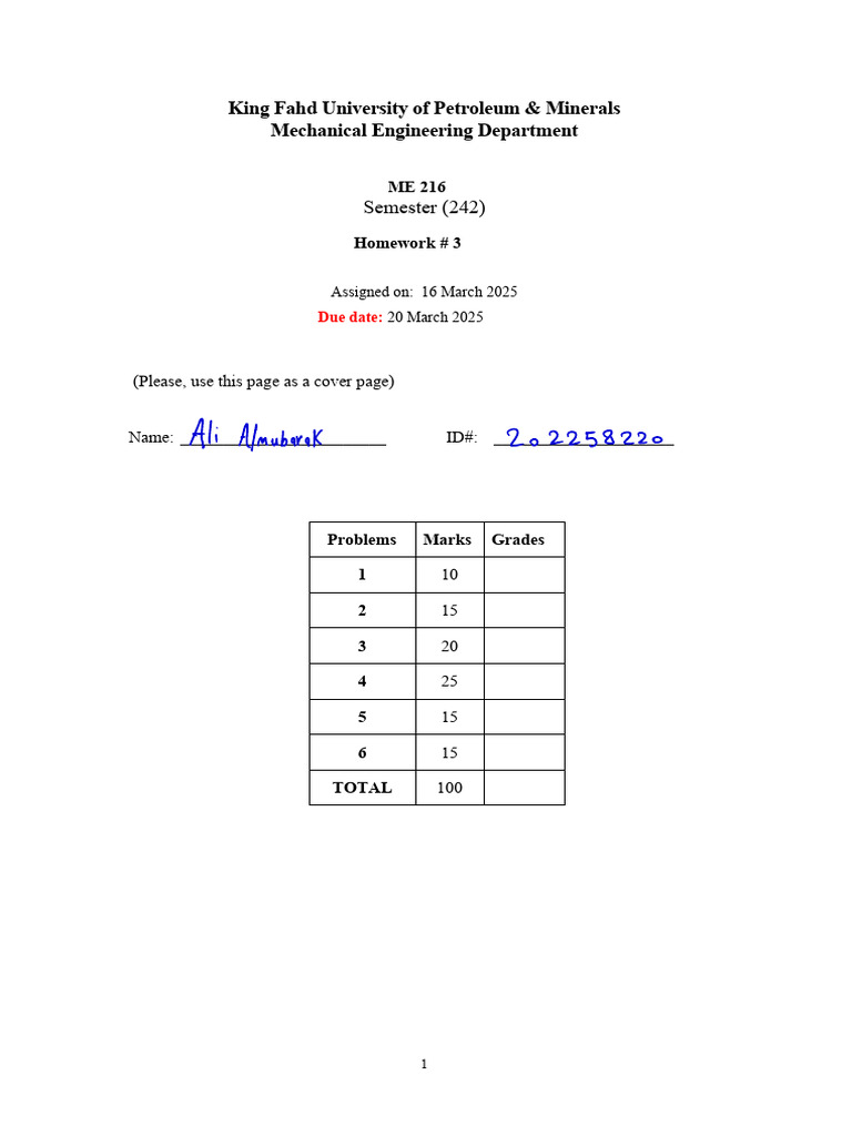 Homework #3 242 | PDF | Materials | Physical Sciences