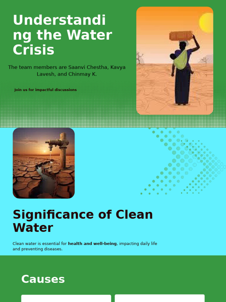 Presentation - Understanding The Water Crisis | PDF