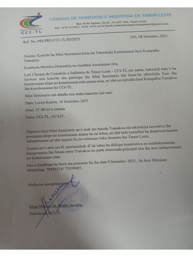 Konvite Mini Seminariu | PDF