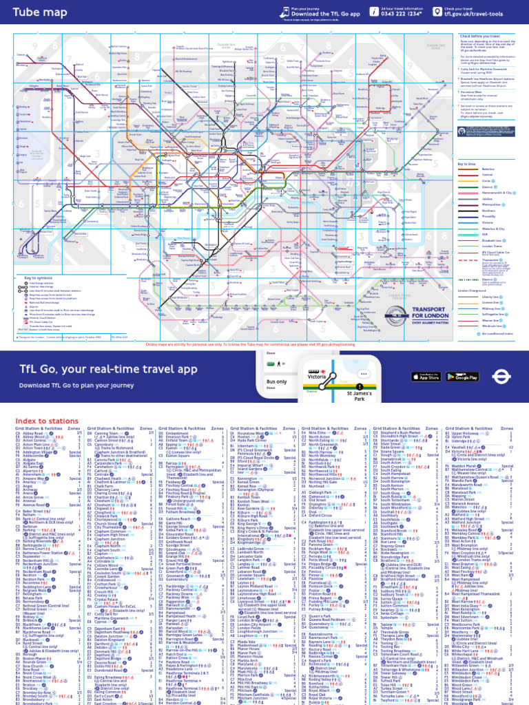 Standard Tube Map | PDF | London | Rapid Transit