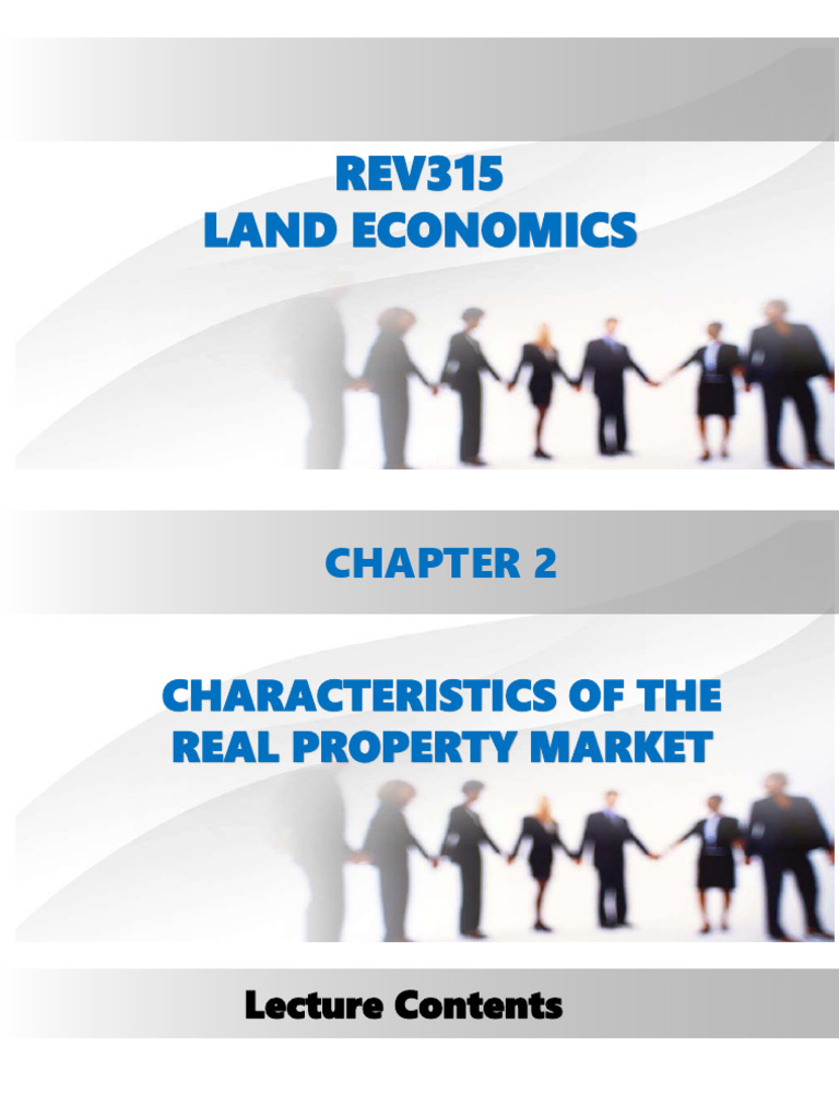 Economic Characteristics of Real Property | PDF | Market (Economics ...