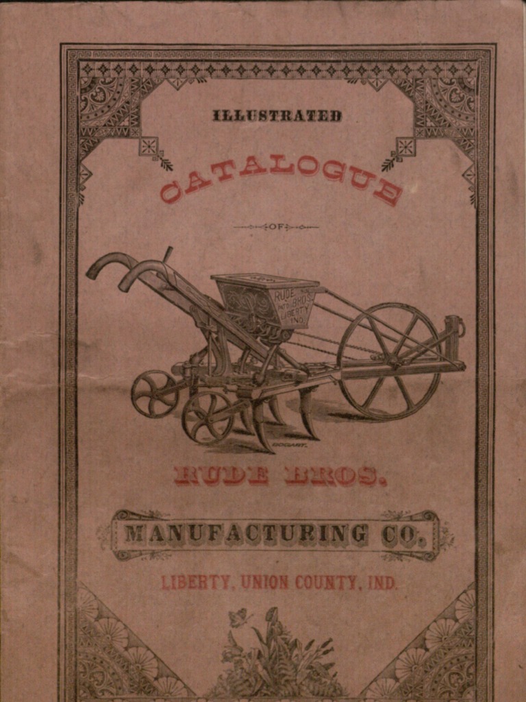 Illustrated Catalogue of Rude Brothers Manufacturing Company, 1883