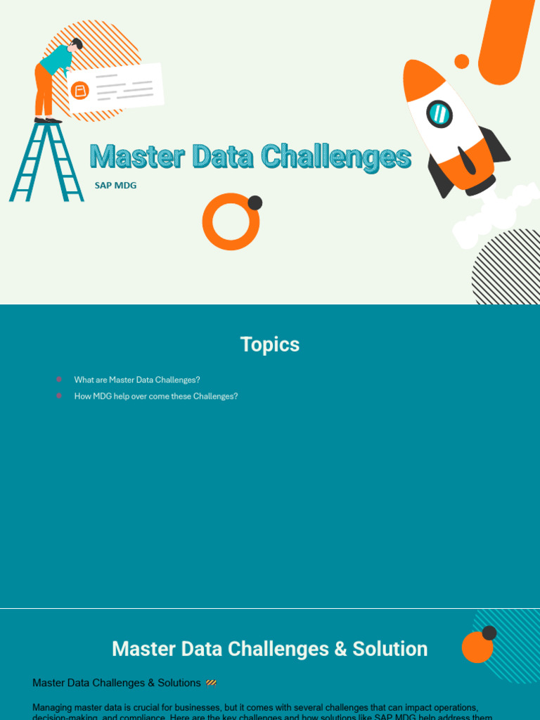 Master Data Challenges and SAP MDG Solutions | PDF | Data Quality ...