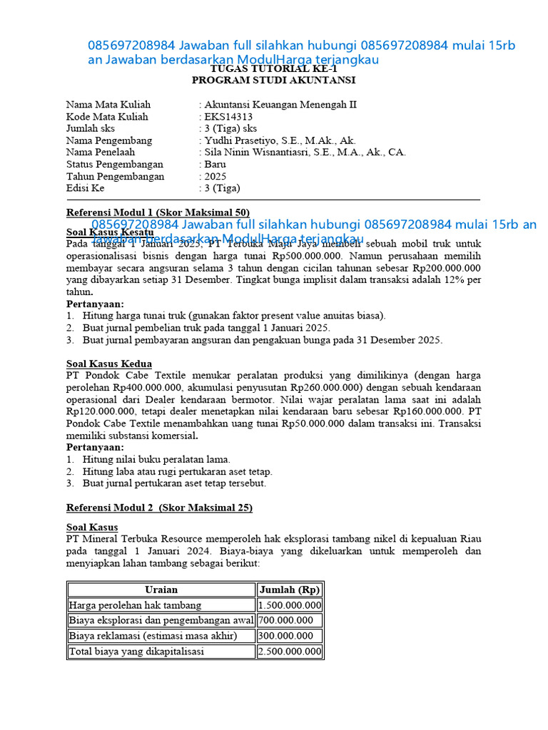 Tugas Ke-1 AKM 2 | PDF