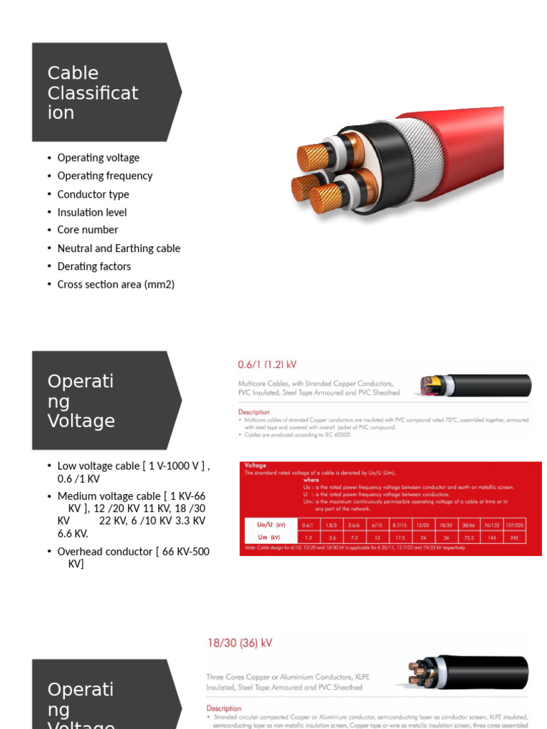 Cables Classification............................ | PDF | Electric ...