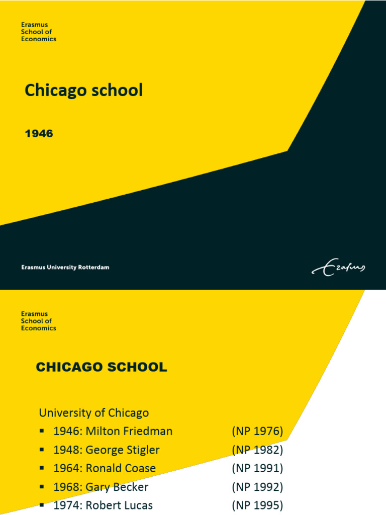 Overview of the Chicago School of Economics | PDF