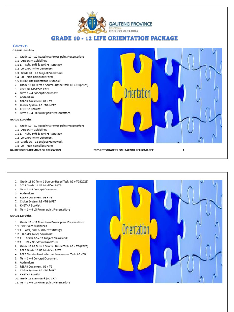 Life Orientation CAPS for Grades 10-12 | PDF | Chess Theory | Chess