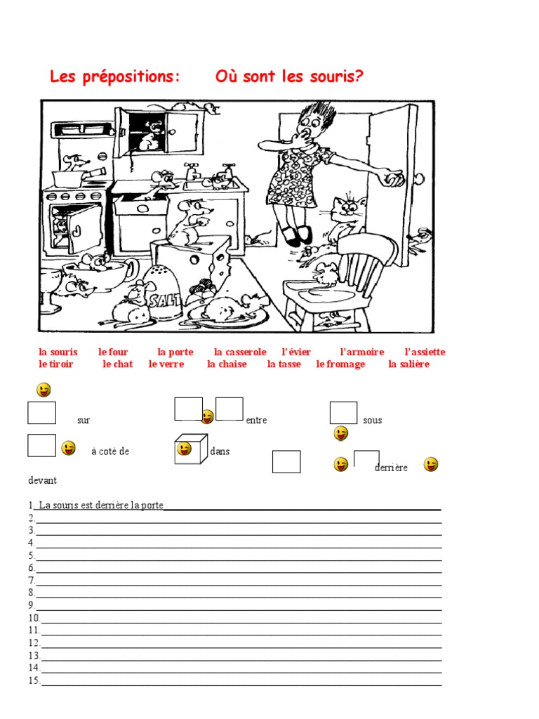 Localisation des souris avec prépositions | PDF