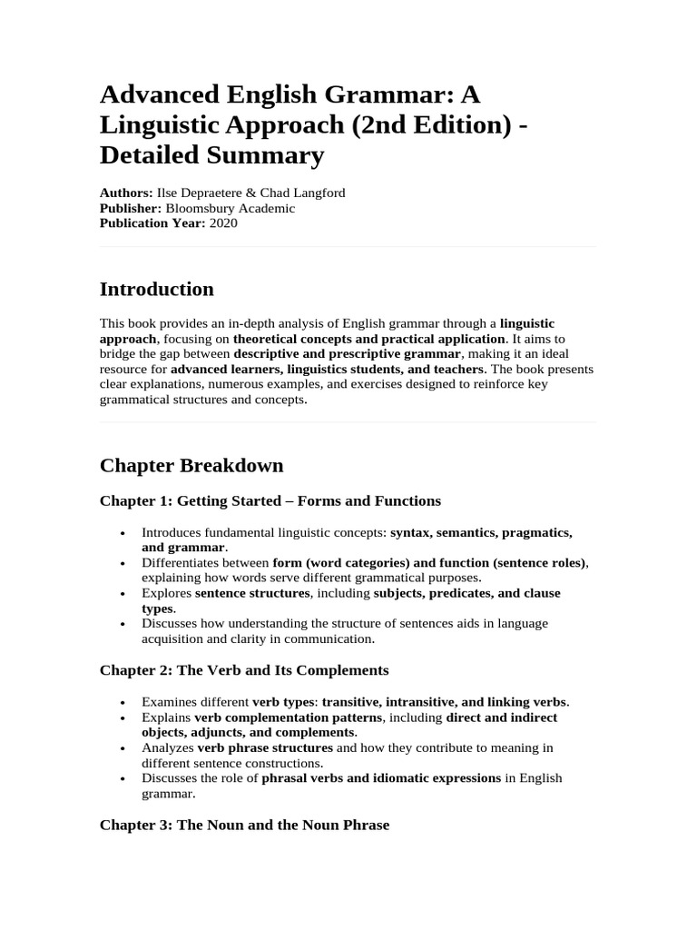 Advanced English Grammar | PDF | Phrase | English Grammar