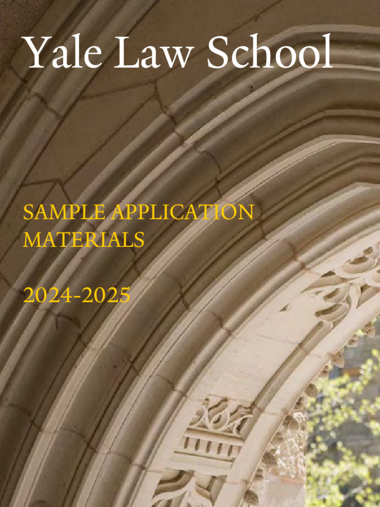 Yale Law Sample Applications 2024 2025 1751173061 | PDF | Capital ...