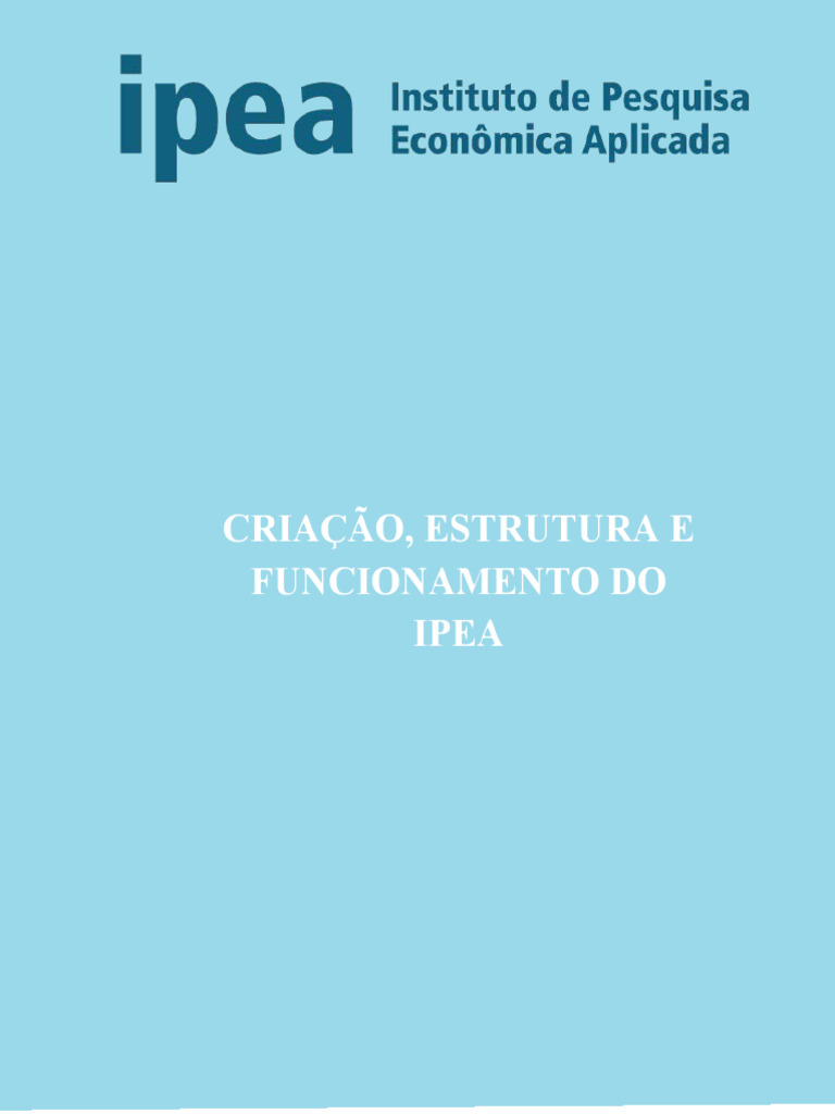 Estrutura e Funções do IPEA | PDF | Orçamento | Planejamento