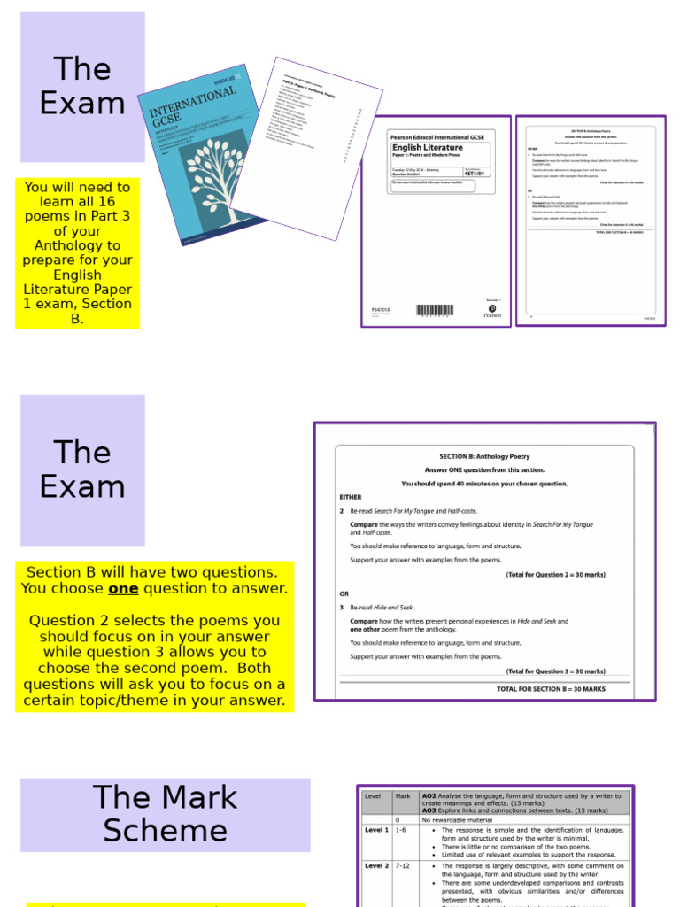 Comparative Poetry Exam-Practice | PDF | Poetry | Linguistics