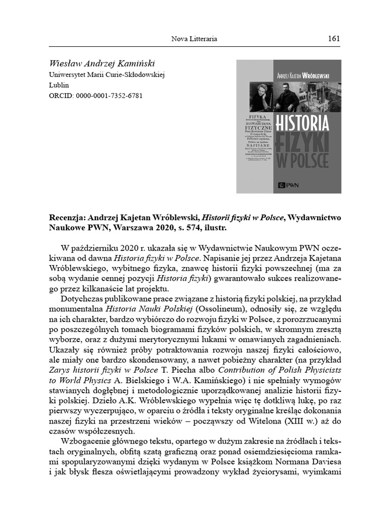 Andrzej Kajetan Wróblewski Historia | PDF