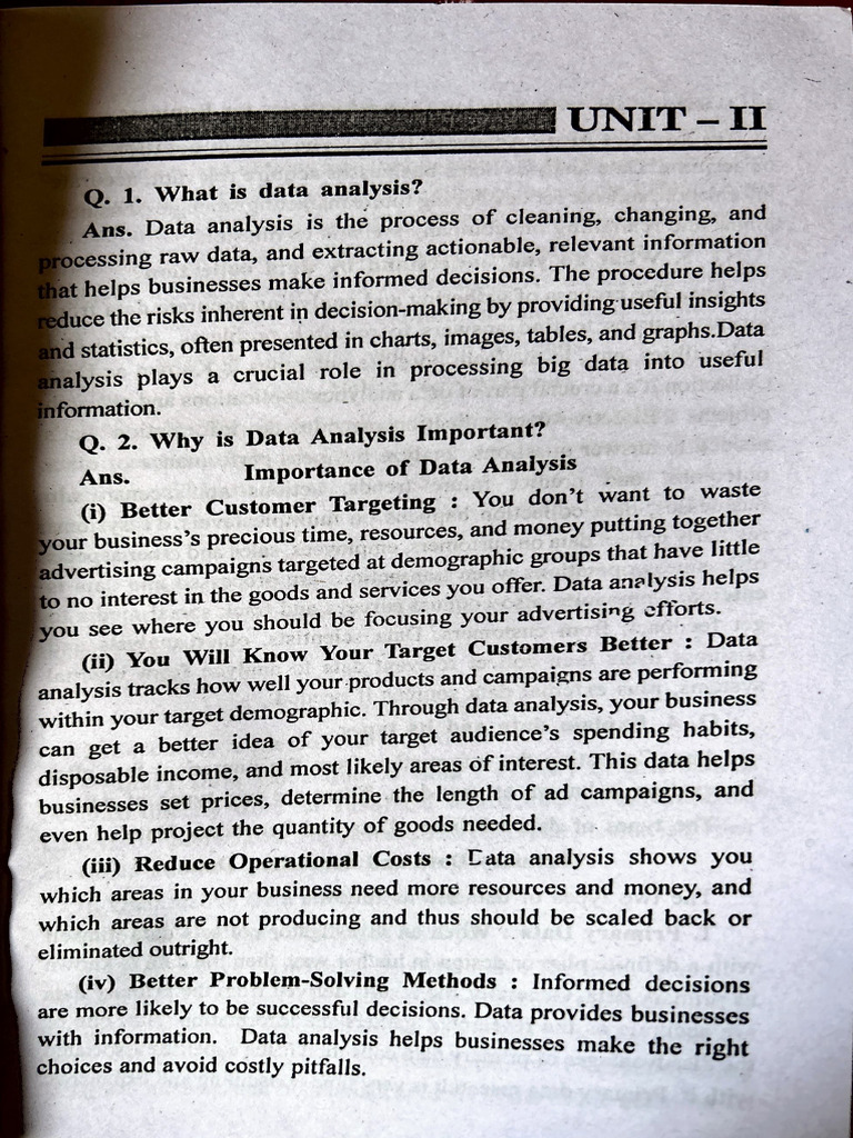 Unit - 2 Data Analytics | PDF | Information Retrieval | Applied Mathematics