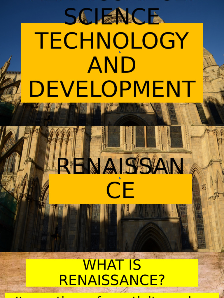 Renaissance Science and Technology Insights | PDF