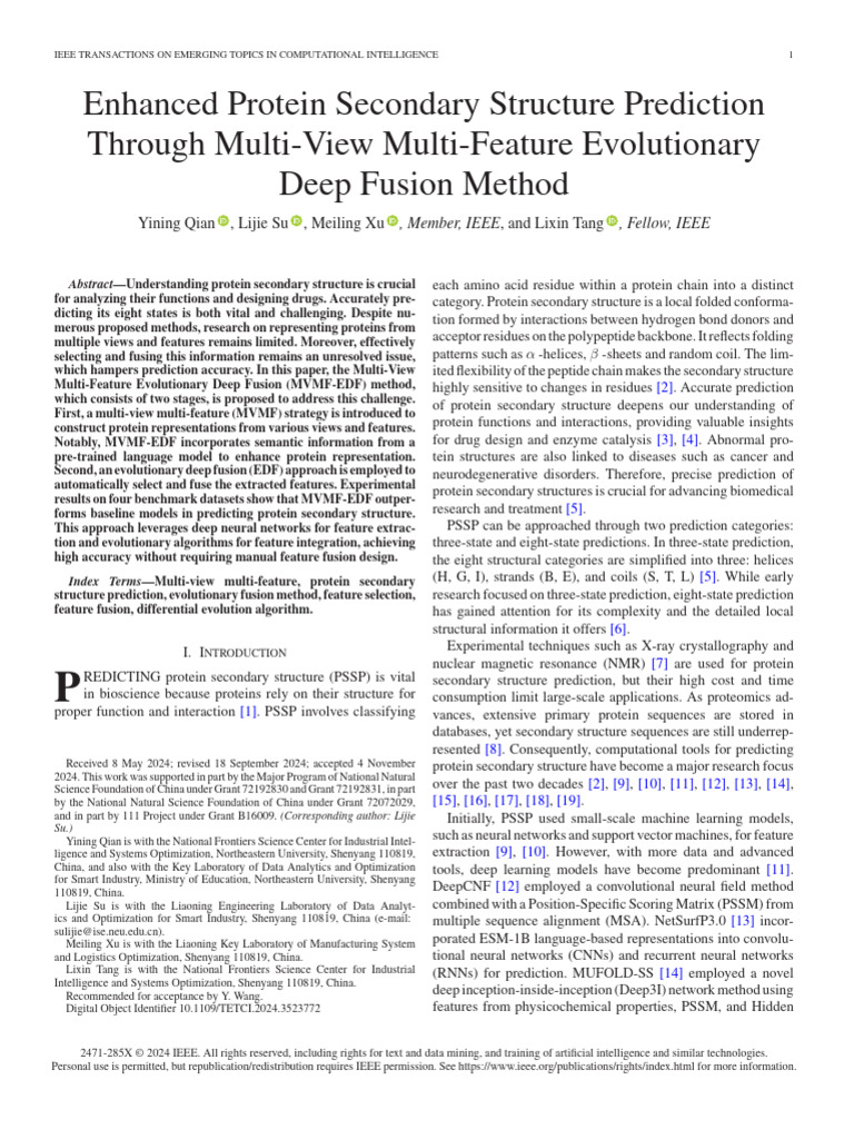 Enhanced Protein Secondary Structure Prediction Through Multi-View ...