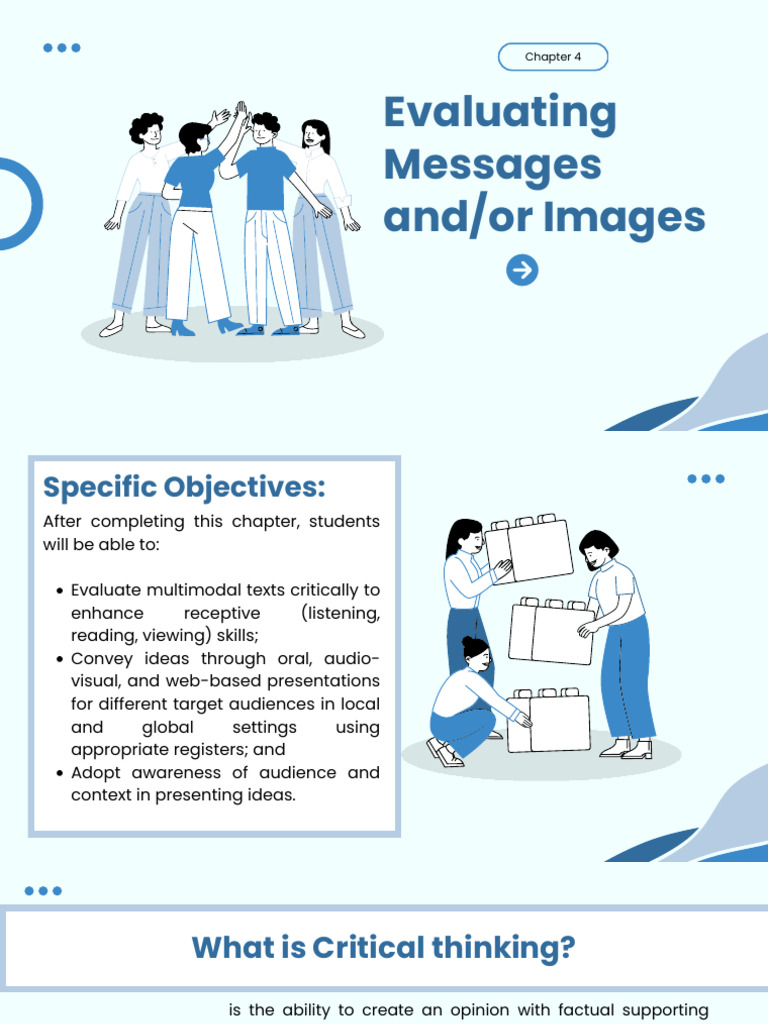 Critical Evaluation of Messages and Media | PDF | Nonverbal ...