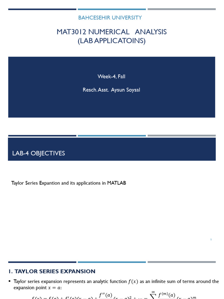 Numerical Analysis Lab Week 4 | PDF | Algorithms | Computational Science