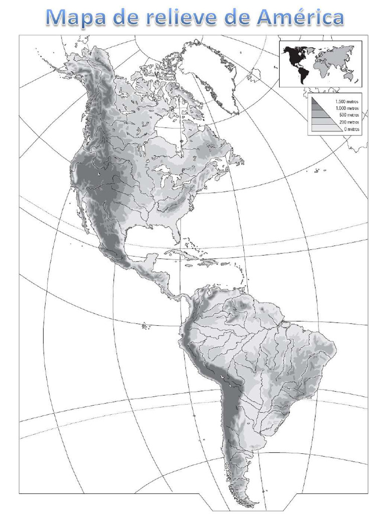 Mapa de Relieve de America | PDF