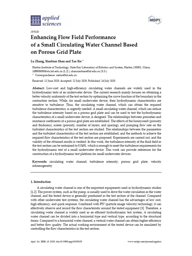 Enhancing Flow Field Performance of A Small Circul | PDF | Porosity ...