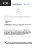 Multimeter Ports Explained | PDF