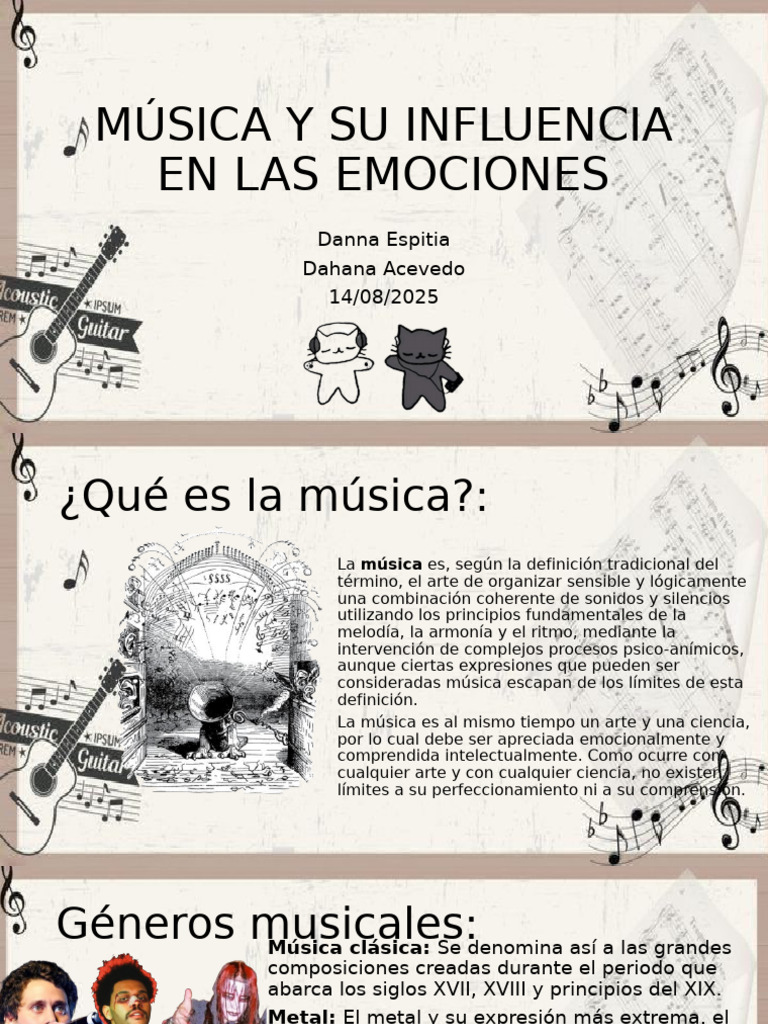 Música y Su Influencia en Las Emociones | PDF | Las emociones | Ritmo