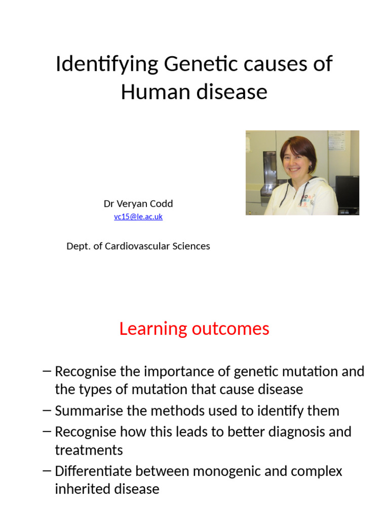 Genetic Causes of Human Disease Explained | PDF | Genetic Disorder ...