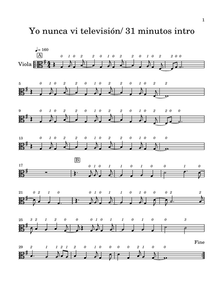Yo Nunca Vi Televisión - 31 Minutos Intro | PDF