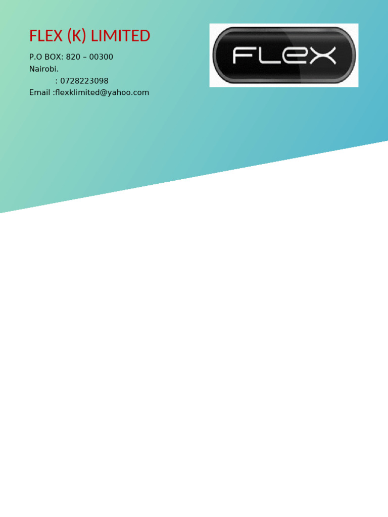 Flex K LTD Letterhead | PDF
