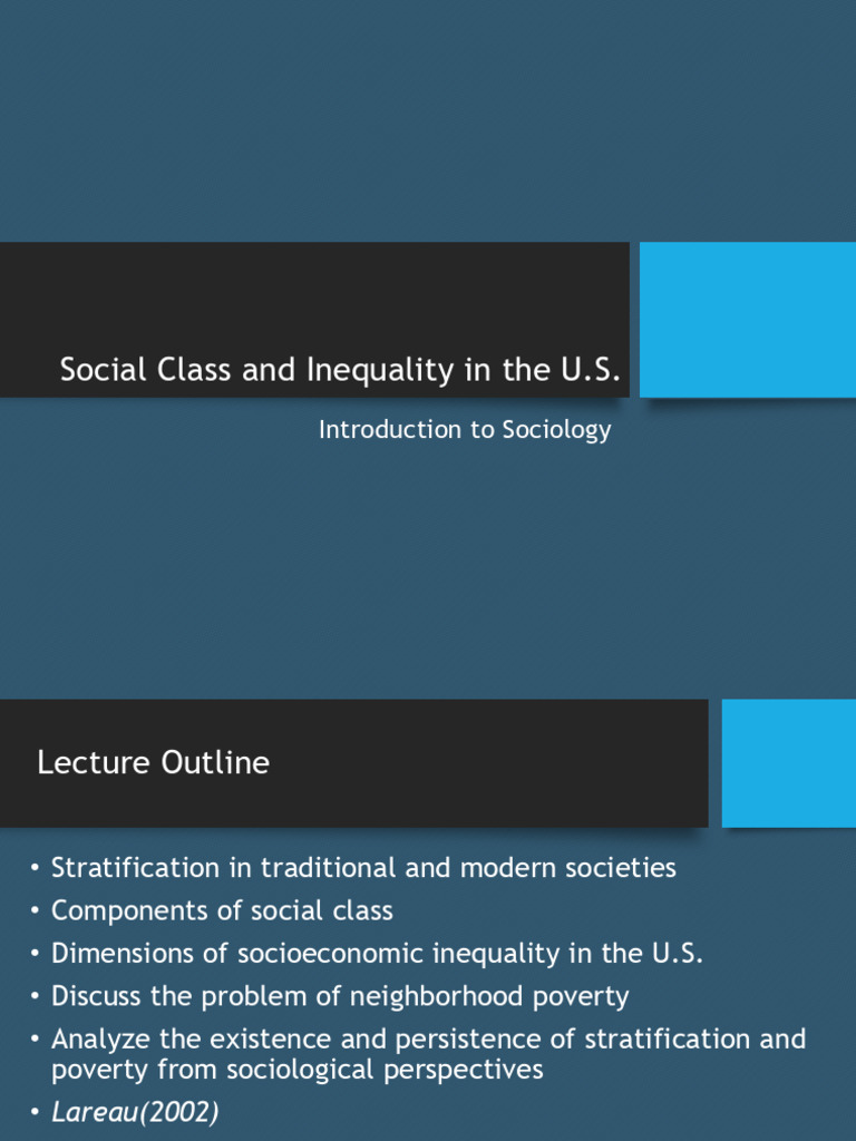 Social Class and Inequality in the U.S. | PDF | Social Stratification ...
