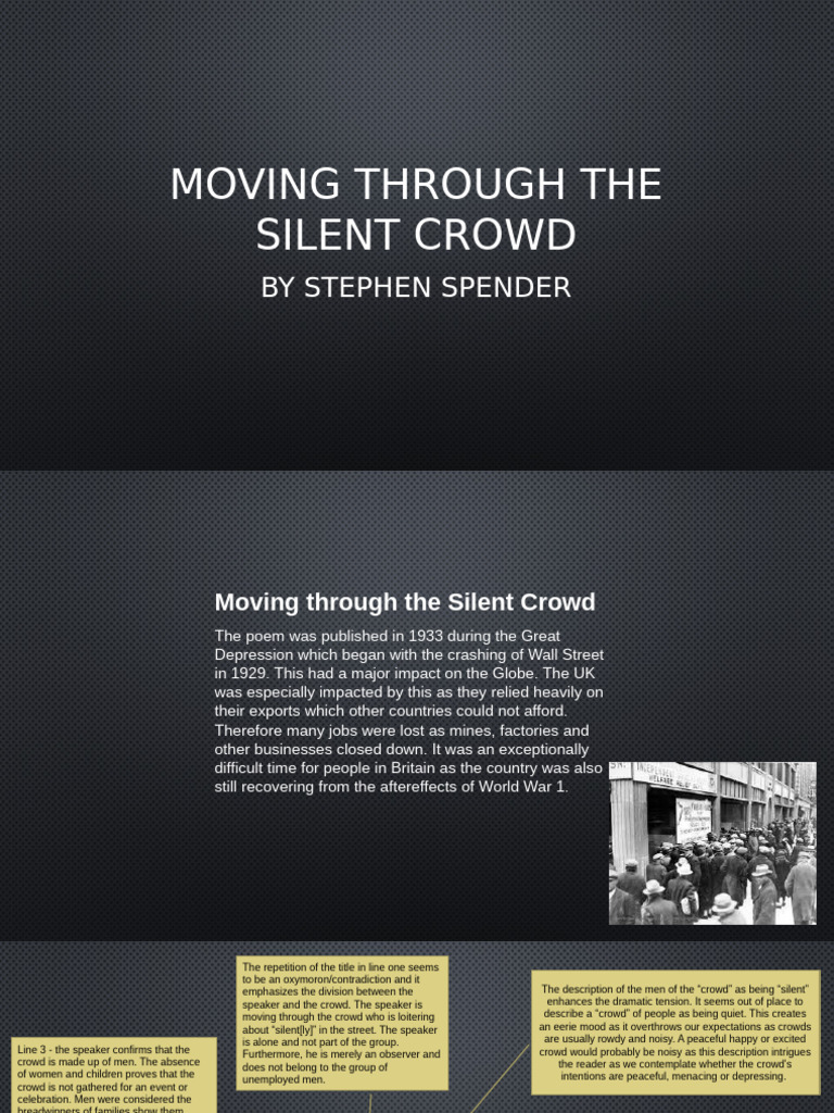 Moving Through The Silent Crowd | PDF