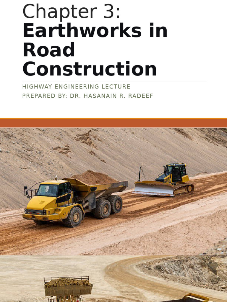 Earthworks in Road Construction Guide | PDF | Road | Area