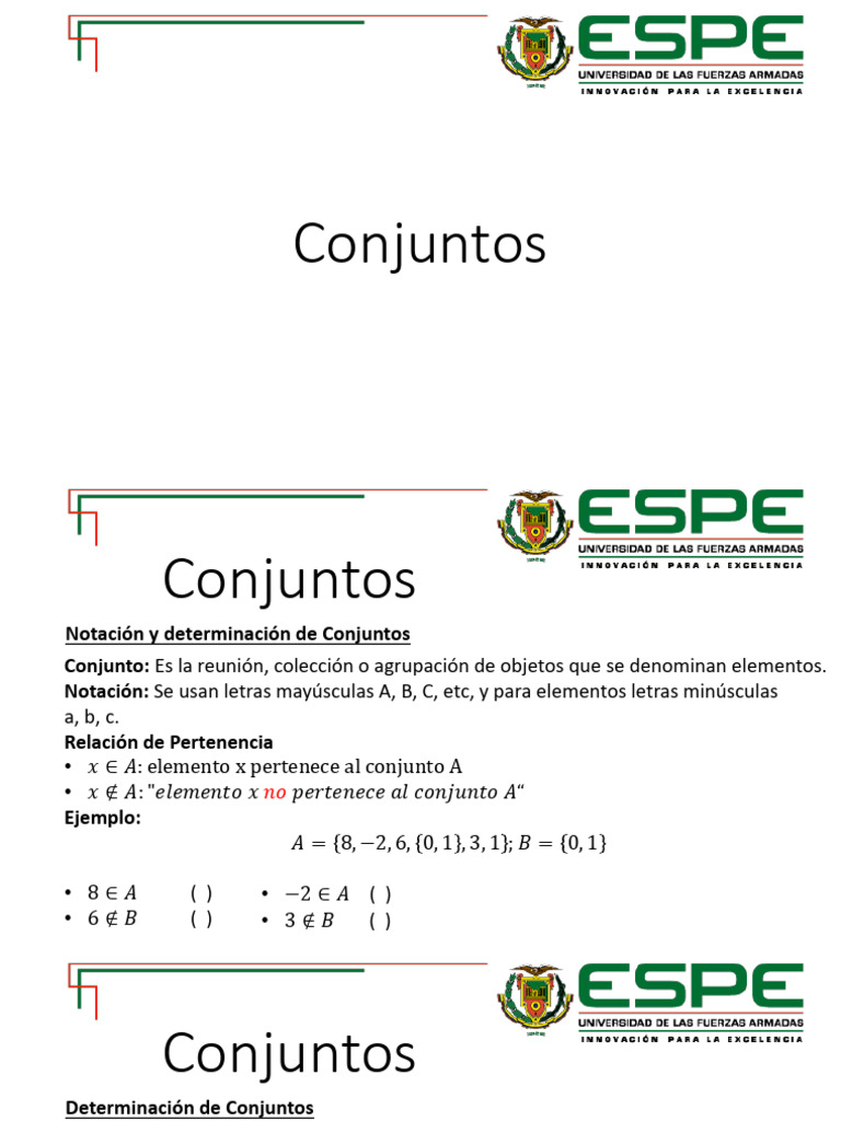 Introducción a los Conjuntos Matemáticos | PDF | Conjunto (Matemáticas ...