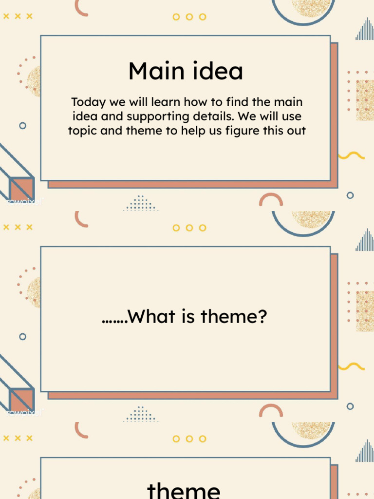 Main Idea | PDF
