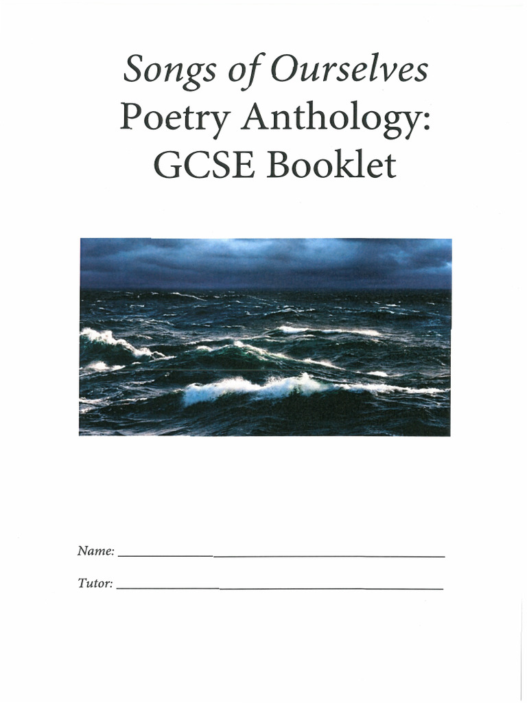 Poetry Anthology 2019-20 | PDF | Poetry