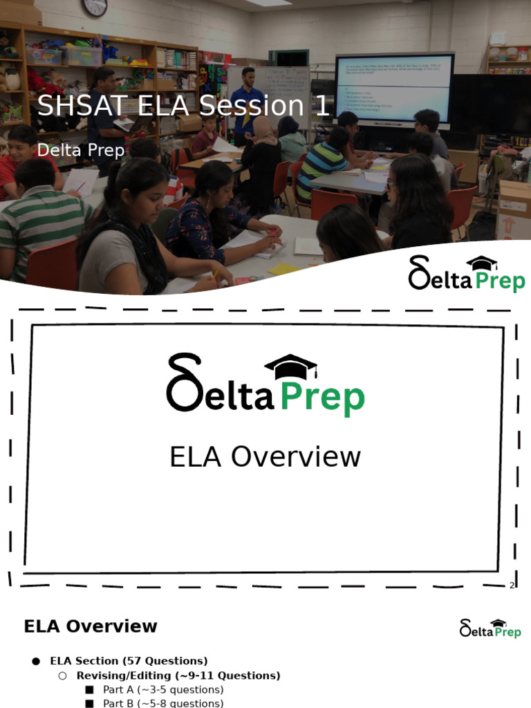 SHSAT ELA Session 1 Overview Guide | PDF | Verb | Plural