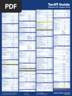 Standard Chartered Bank Tariff Guide 2025 | PDF | Overdraft | Banks