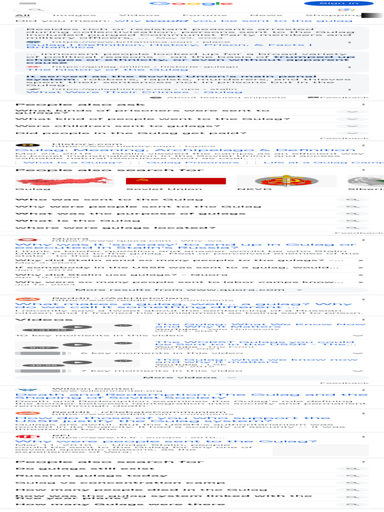 Why Could You Be Sent To The Gulag - Google Search | PDF | Gulag ...
