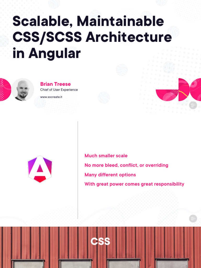 Scalable Maintainable Cssscss Architecture in Angular Slides | PDF | Computing | Software ...