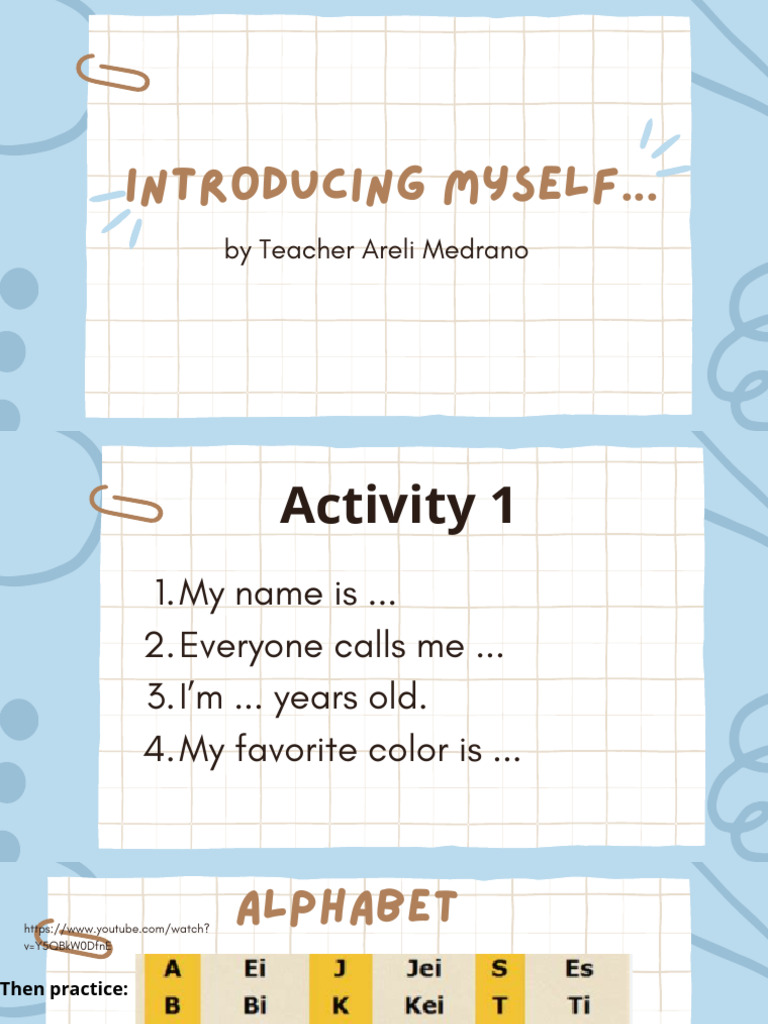 Introducing Myself... | PDF