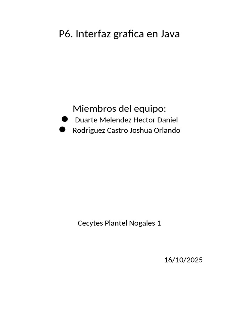 Creación de Interfaz Gráfica en Java | PDF | Botón (Computación ...