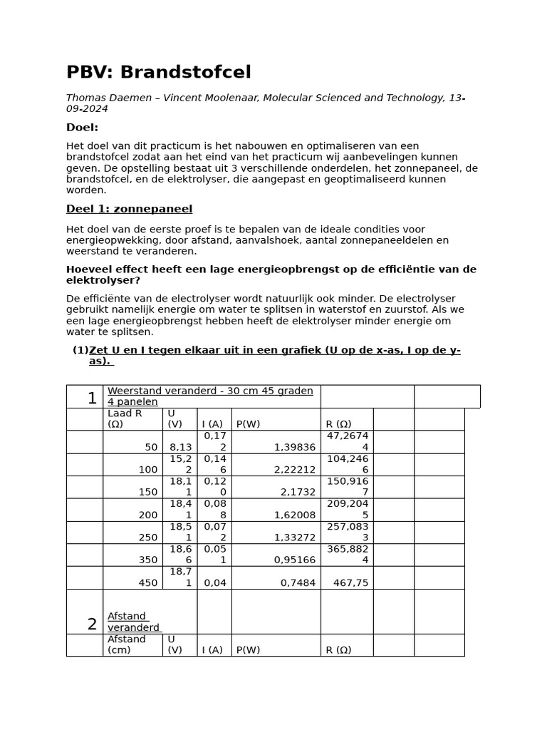 PBV Brandstofcel Thomas & Vincent | PDF