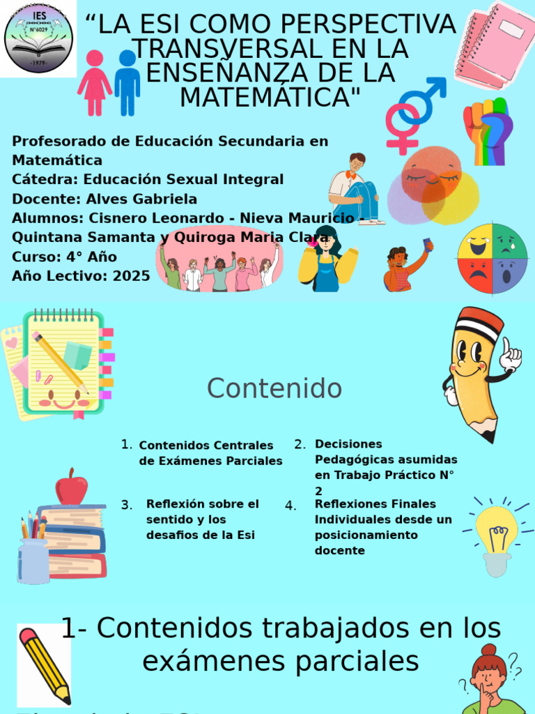 Presentación de Esi - Grupo 3 | PDF | Educación sexual | Maestros